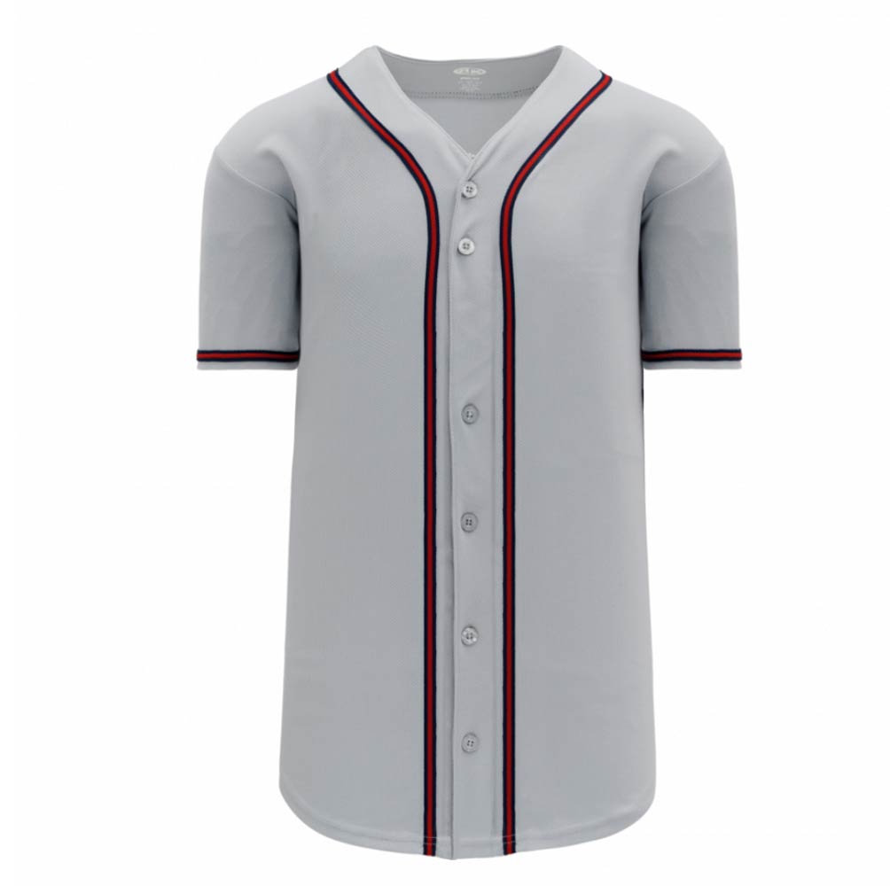 AK BA5500 Full Button Baseball Jersey - Stadium Sportswear